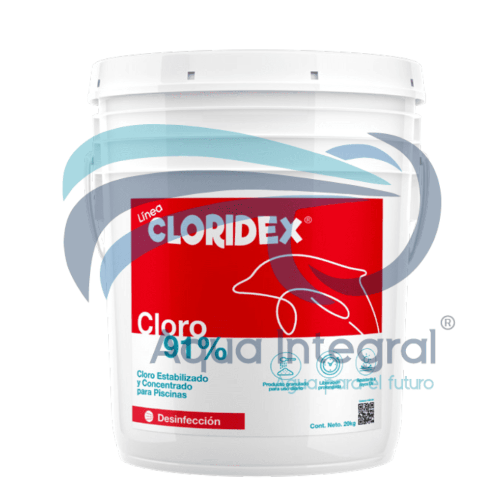Cloro granulado para piscinas Cloridex 91% x 9 Kg - Aquaintegral
