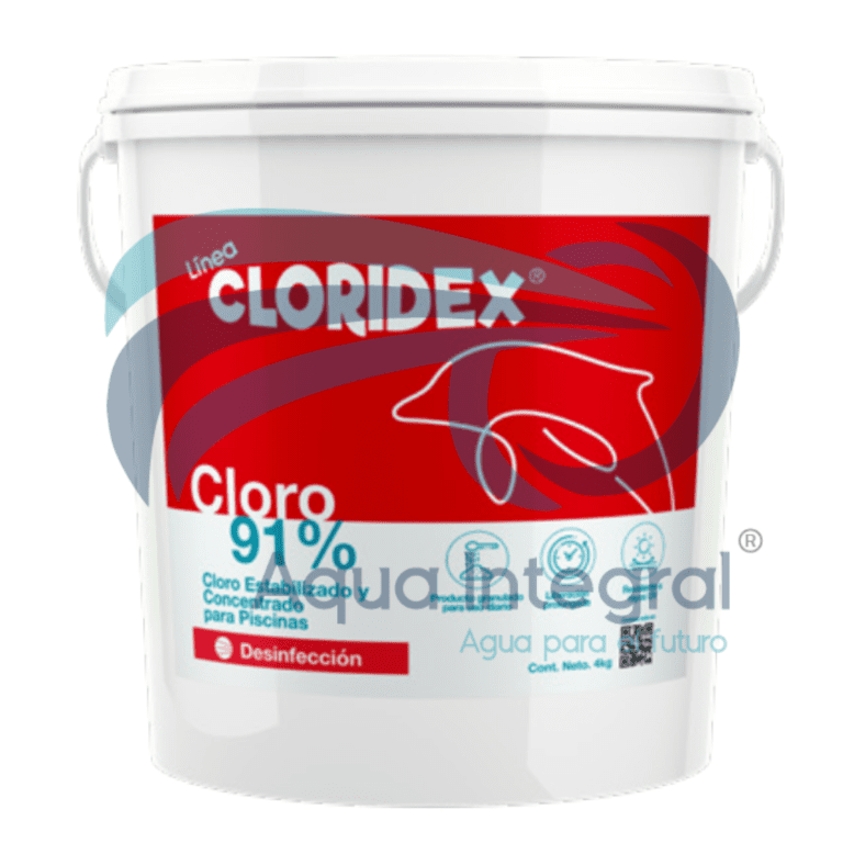 Cloro granulado Cloridex 91% x 4 Kg – Aquaintegral