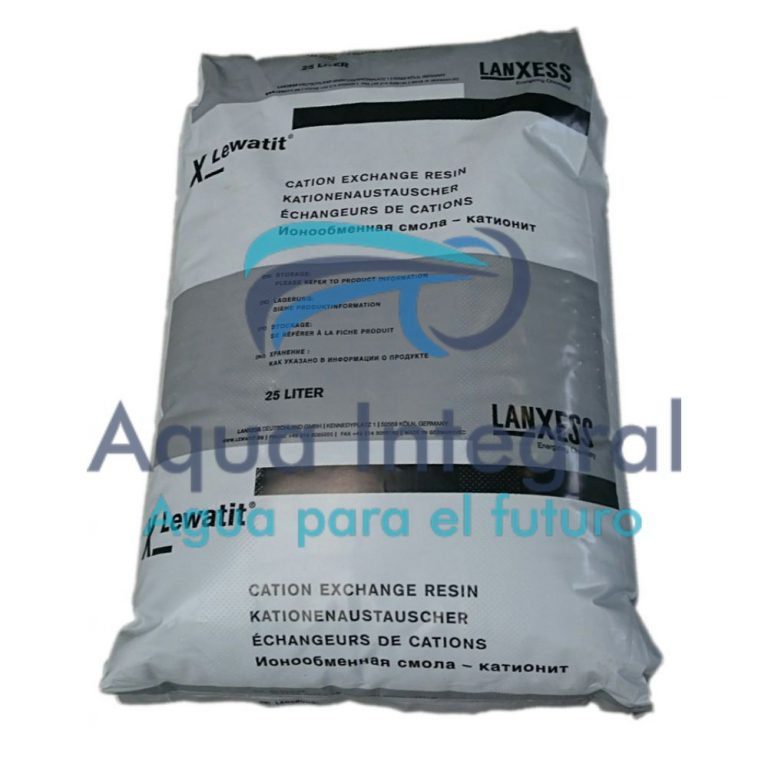 Resina de intercambio cationica lewatit S108 x 25 Litros - Aquaintegral